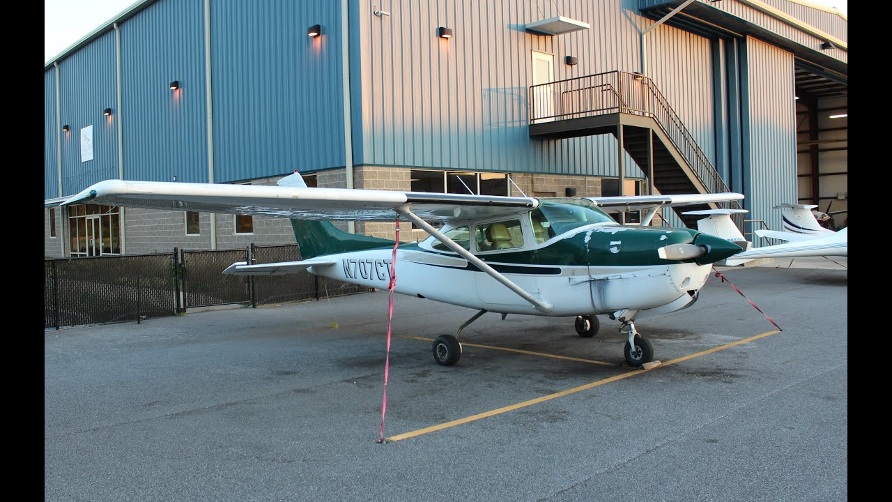 First Time Flying A Cessna 182 RG With Maneuvers - YouTube