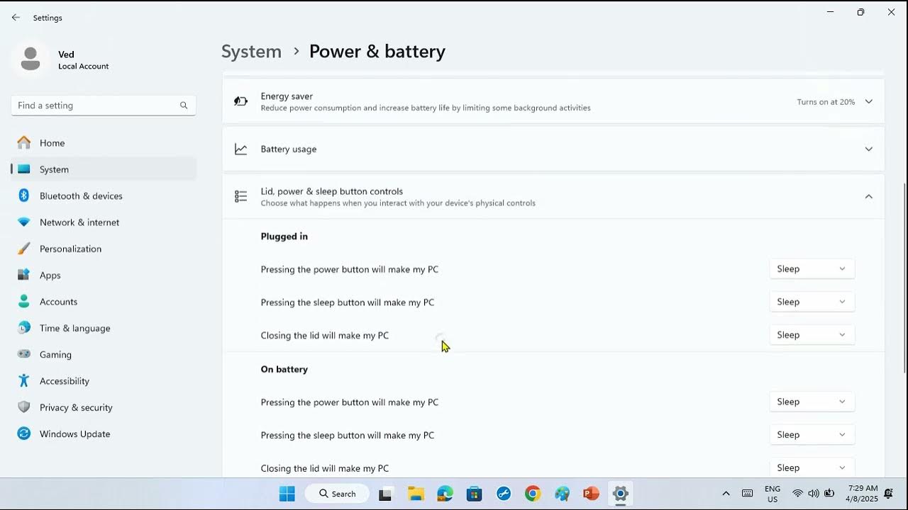 Change Power Button Control Windows 11 - YouTube