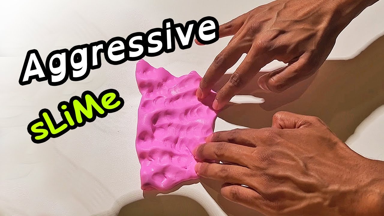 ASMR - Fast Aggressive slime sounds, hand sounds & tapping - YouTube