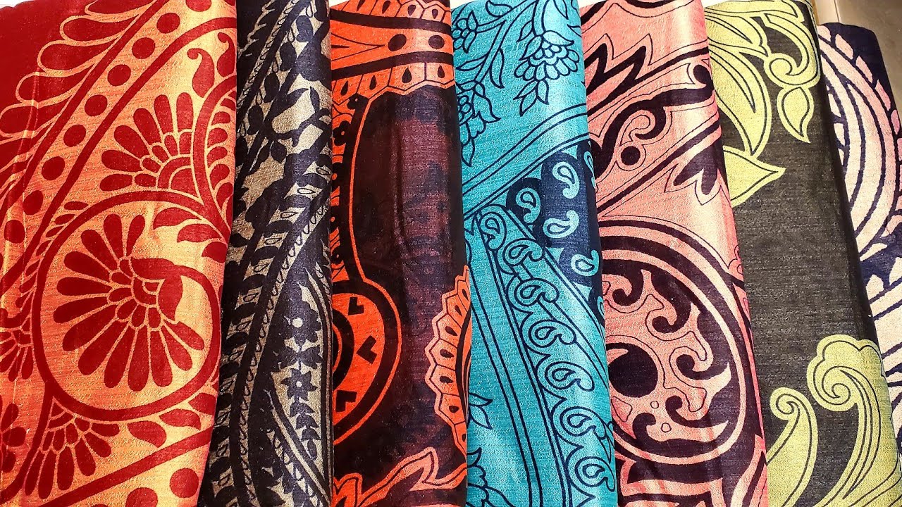 Purnima saree Most uncommon indian floral print samu silk party saree ...