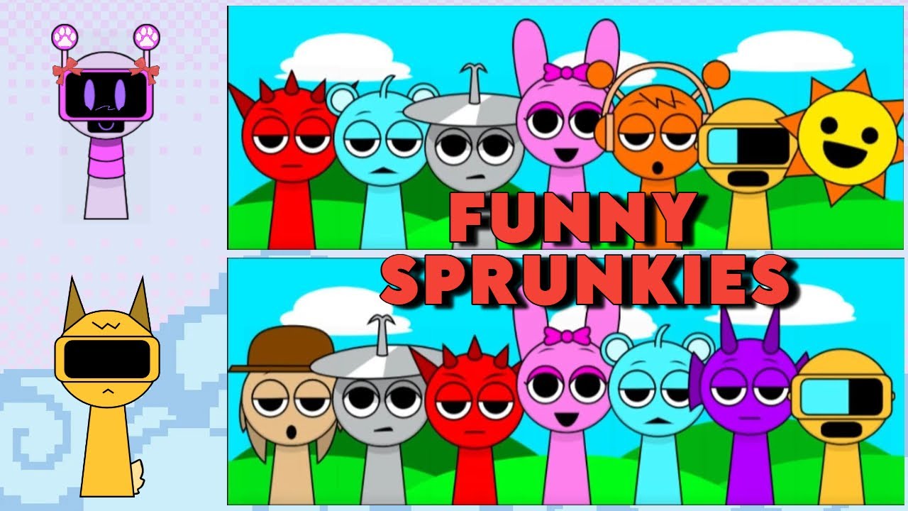 FUNNY SPRUNKIS PLAYING IN THE CIRCLE #sprunki #game #animation - YouTube
