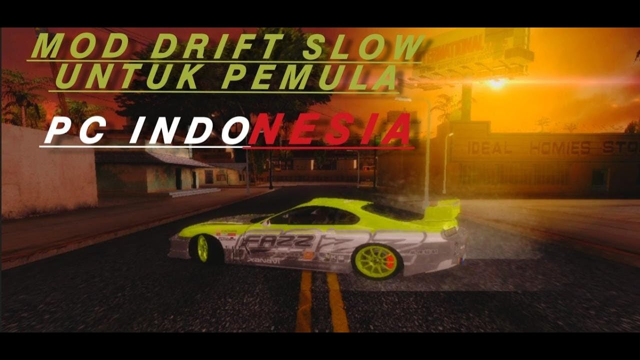 DRIFT UNTUK PEMULA!! Mod Drift Slow Untuk Pemula (GTA SA PC INDONESIA) - YouTube