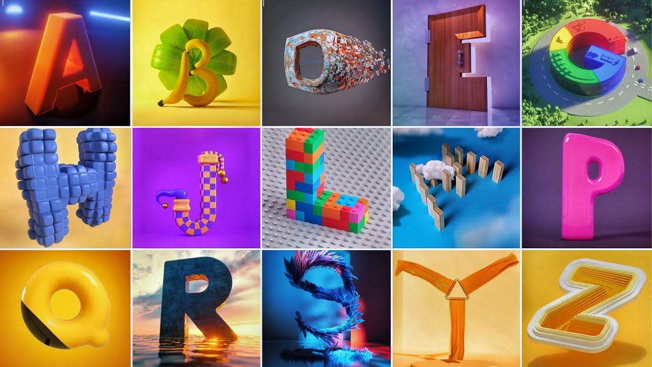 A to Z Alphabets Animation. 36days of type part -3 - YouTube