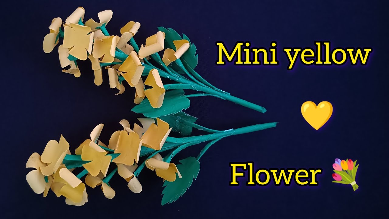 95 Ep || Beautiful Paper Flower Making Idea || How to make paper ...