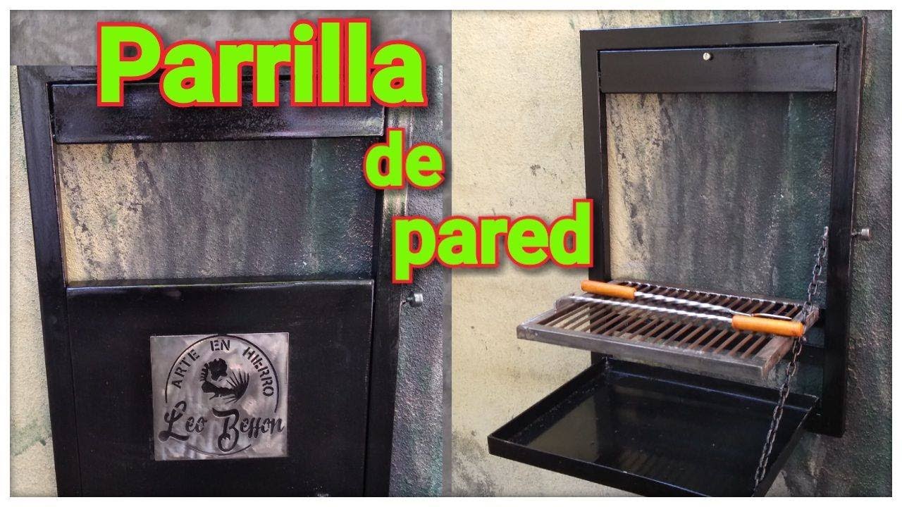 DIY Asador PLEGABLE de PARED ( Parrilla) #locosxelasado - YouTube