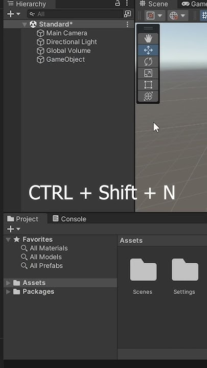 Common SHORTCUT You Should Know In UNITY #shorts - YouTube
