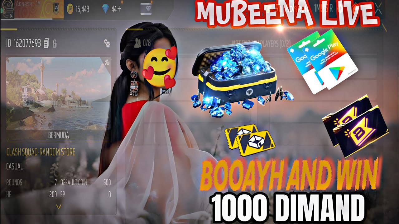 MUBEENA LIVE_COSTOM 4VS 4🔴LIVE 22D LIVE Gaming🇮🇳 - YouTube