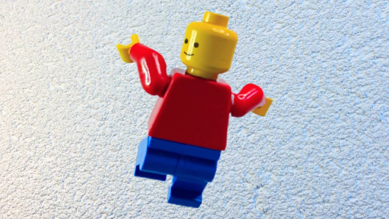 Lego Man falling stop motion test - YouTube