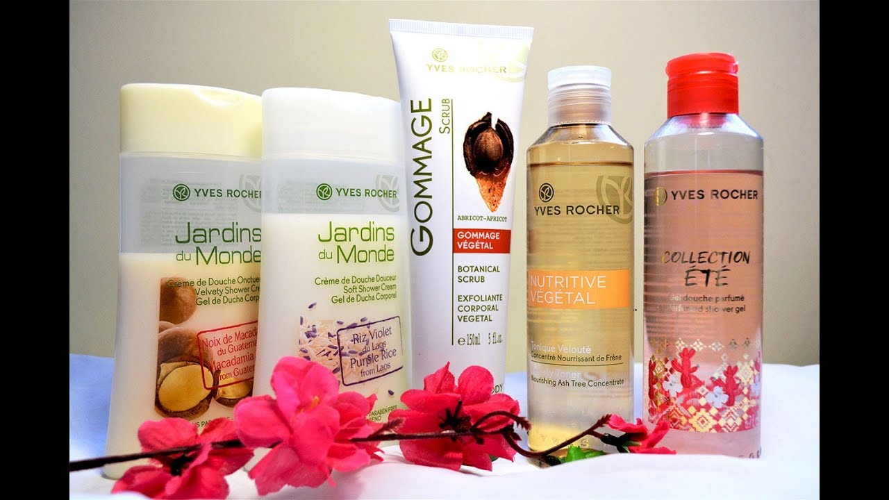 Yves Rocher : La gamme Jardins du monde, gommage, tonique et gel douche ...