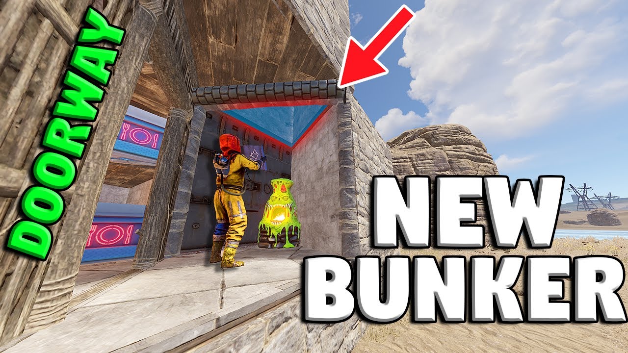 RUST - NEW META "DOORWAY BUNKER BASE" Solo Duo BUNKER Base Design ...