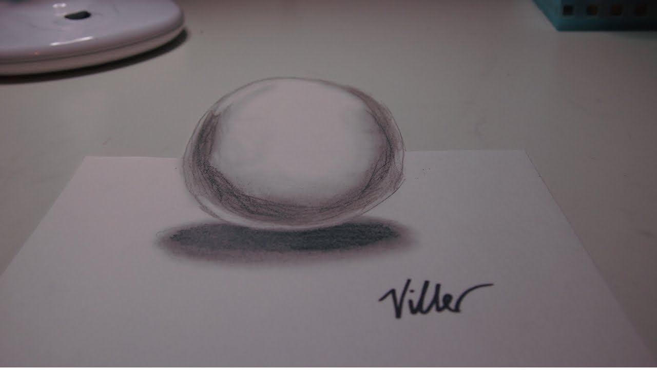 3D Sphere Drawing - YouTube