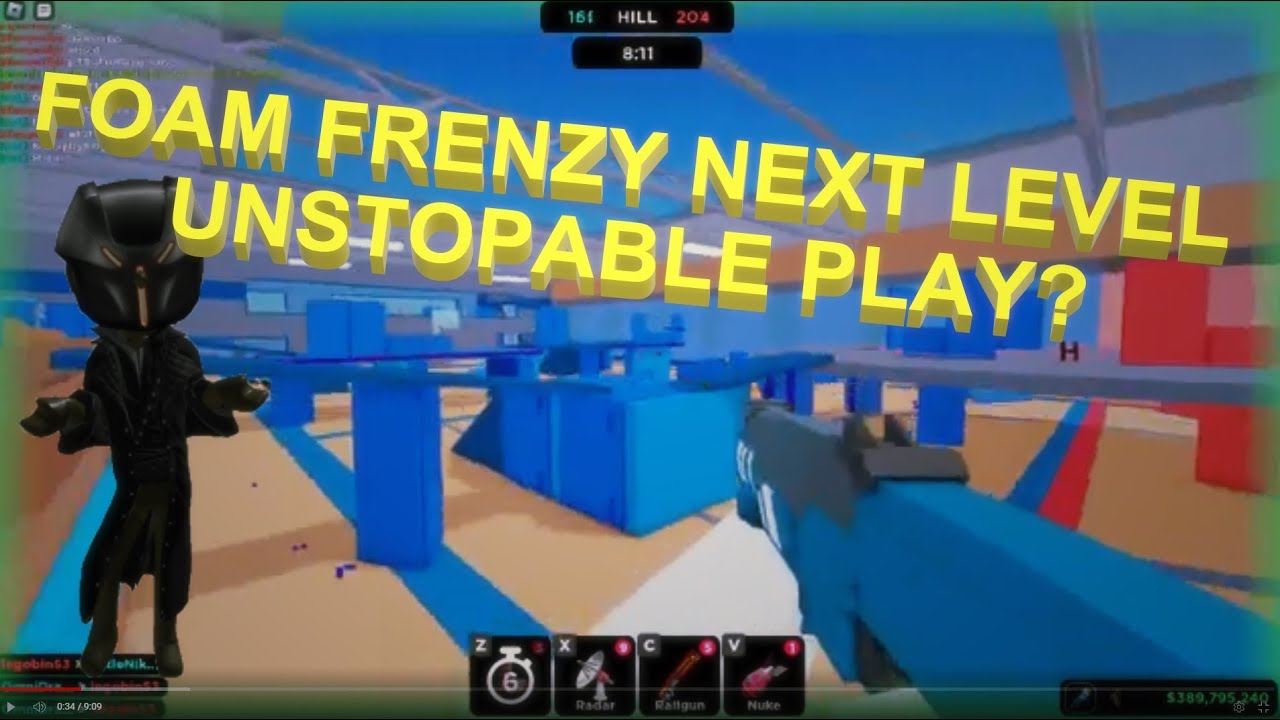 Foam Frenzy God Mode next level play. Roblox Foam Frenzy FPS game is ...