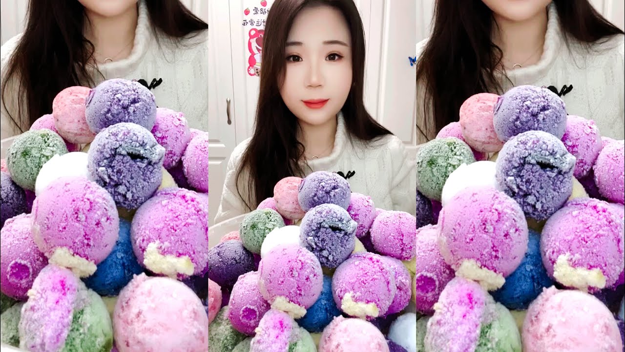 ASMR SNOWBALL ICE EATING YY - YouTube