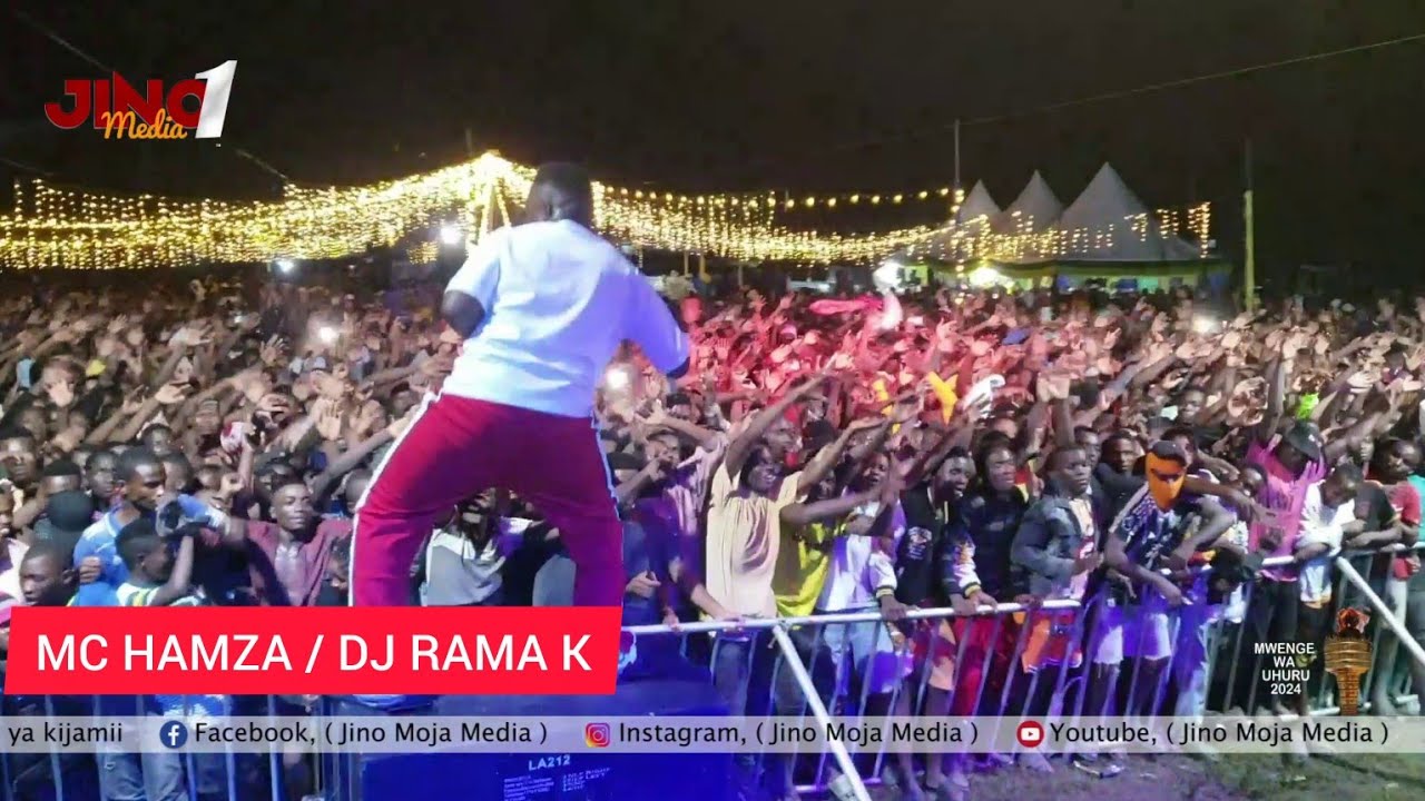 MC HAMZA NA DJ RAMA K KWENYE SHEREHE ZA MWENGE WA UHURU 2024 TURIANI ...