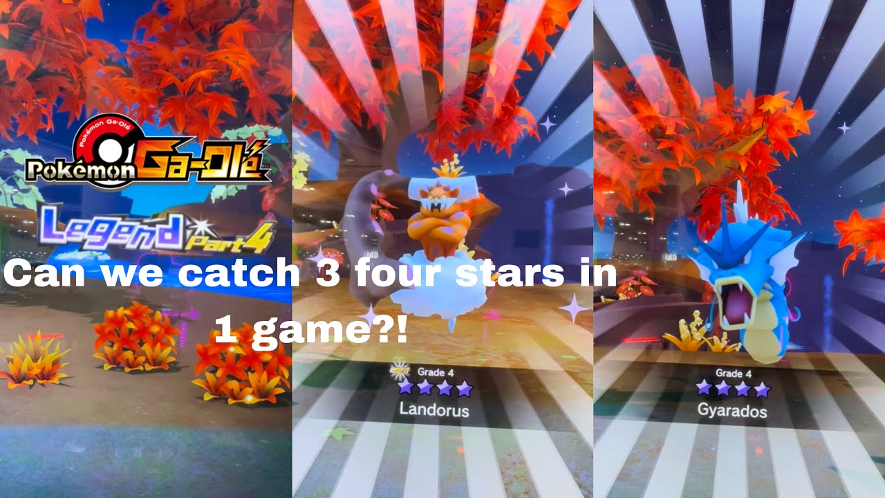 Pokémon gaole legend part 4 SG? (4* in the bushes & also 4* gyarados ...