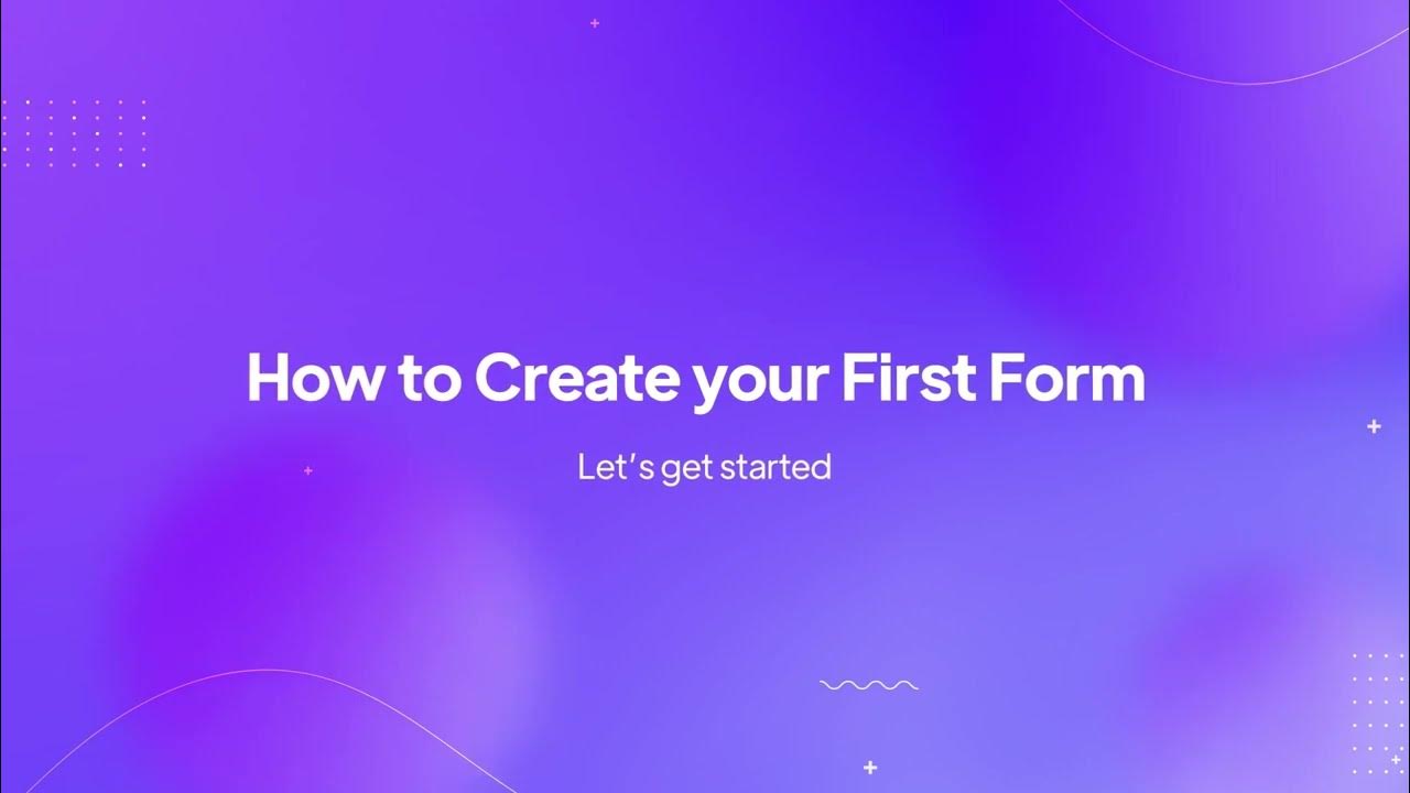 How To Create Your First Form Makeforms Youtube