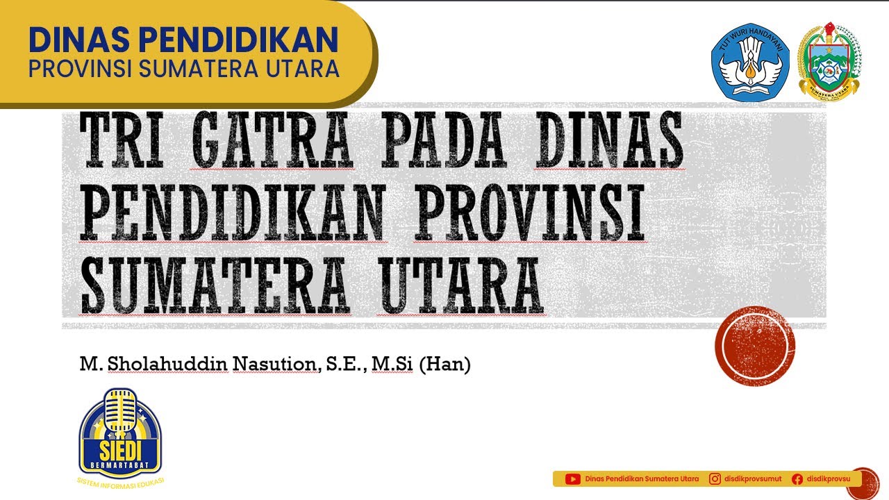 Tri Gatra Pada Dinas PendidikanProvinsi Sumatera Utara(PART 70) - YouTube