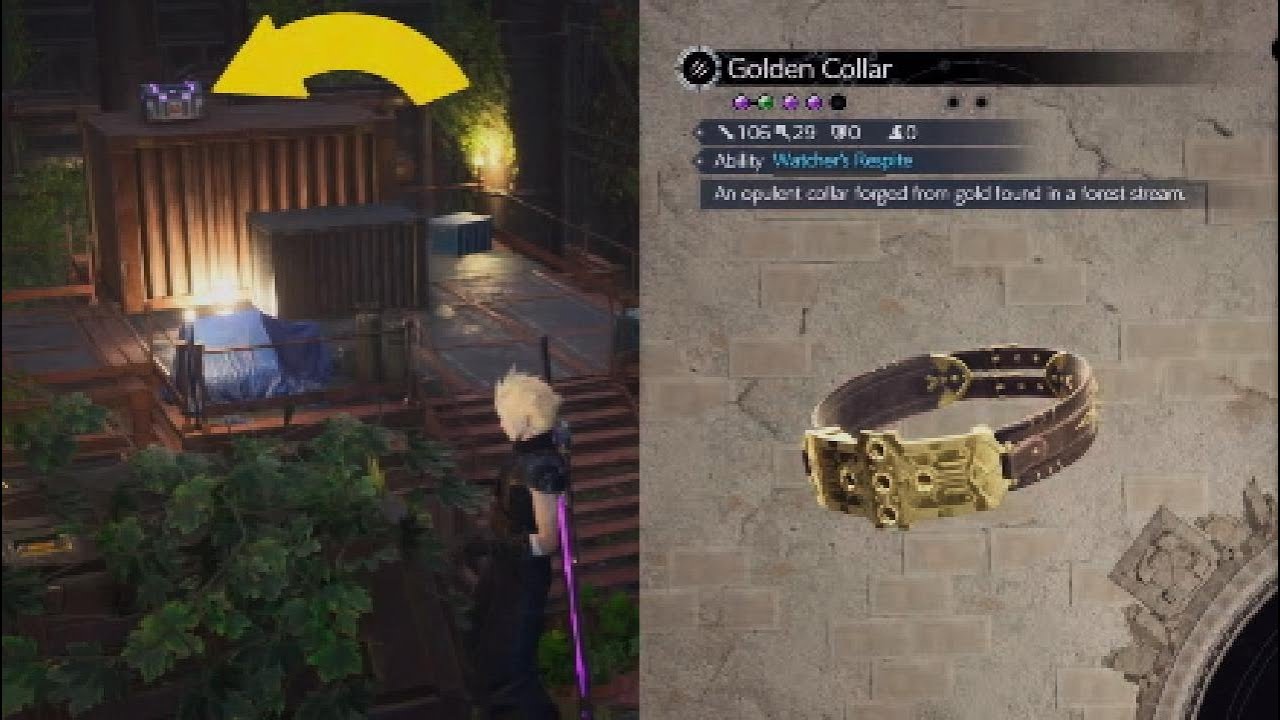 Rebirth Golden Collar Location Red XIII's Fifth Weapon Gongaga Reactor ...