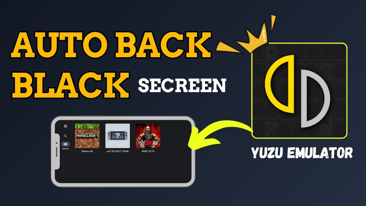 SOLUTION :- Yuzu Emulator auto back and black secren problem - YouTube