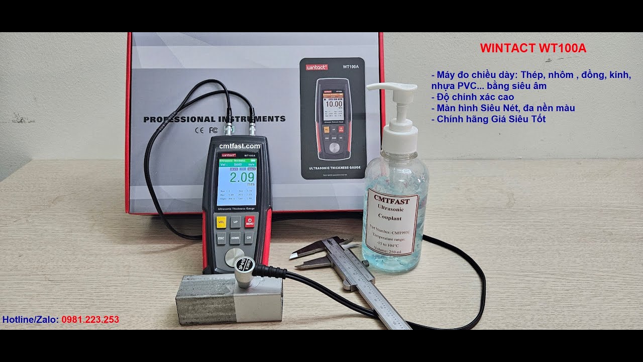 Hướng dẫn chi tiết máy đo độ dày Wintact WT100A #manual - YouTube