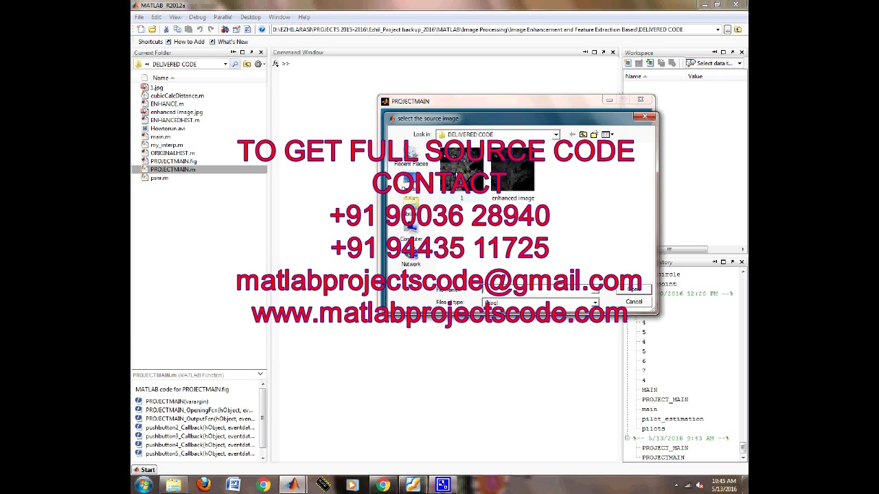 Matlab code for Image Enhancement and Feature Extraction Based on Low ...