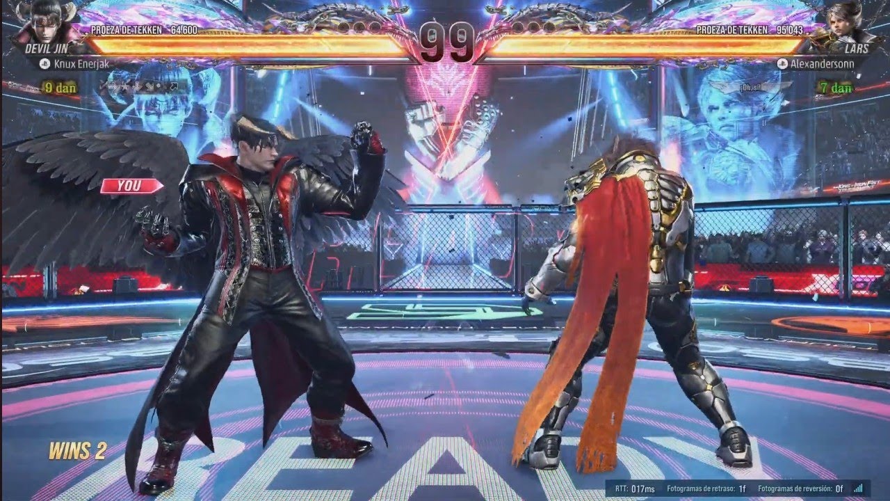 TEKKEN 8 - Devil Jin Vs Lars 9 - YouTube