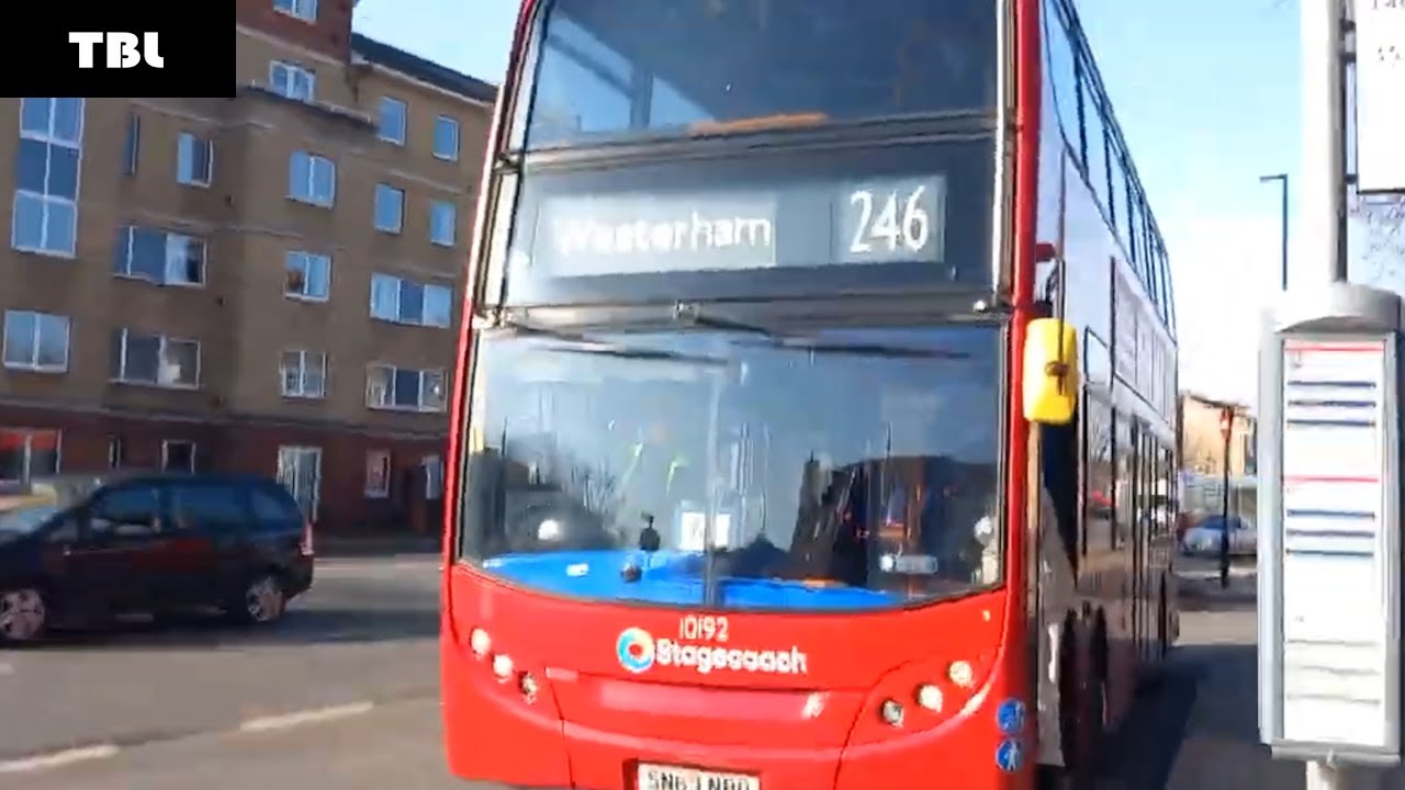 FRV on London Bus route 246 from Bromley North to Westerham 10192 SN63 ...