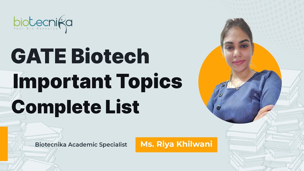 GATE Biotech Important Topics - Complete List - YouTube