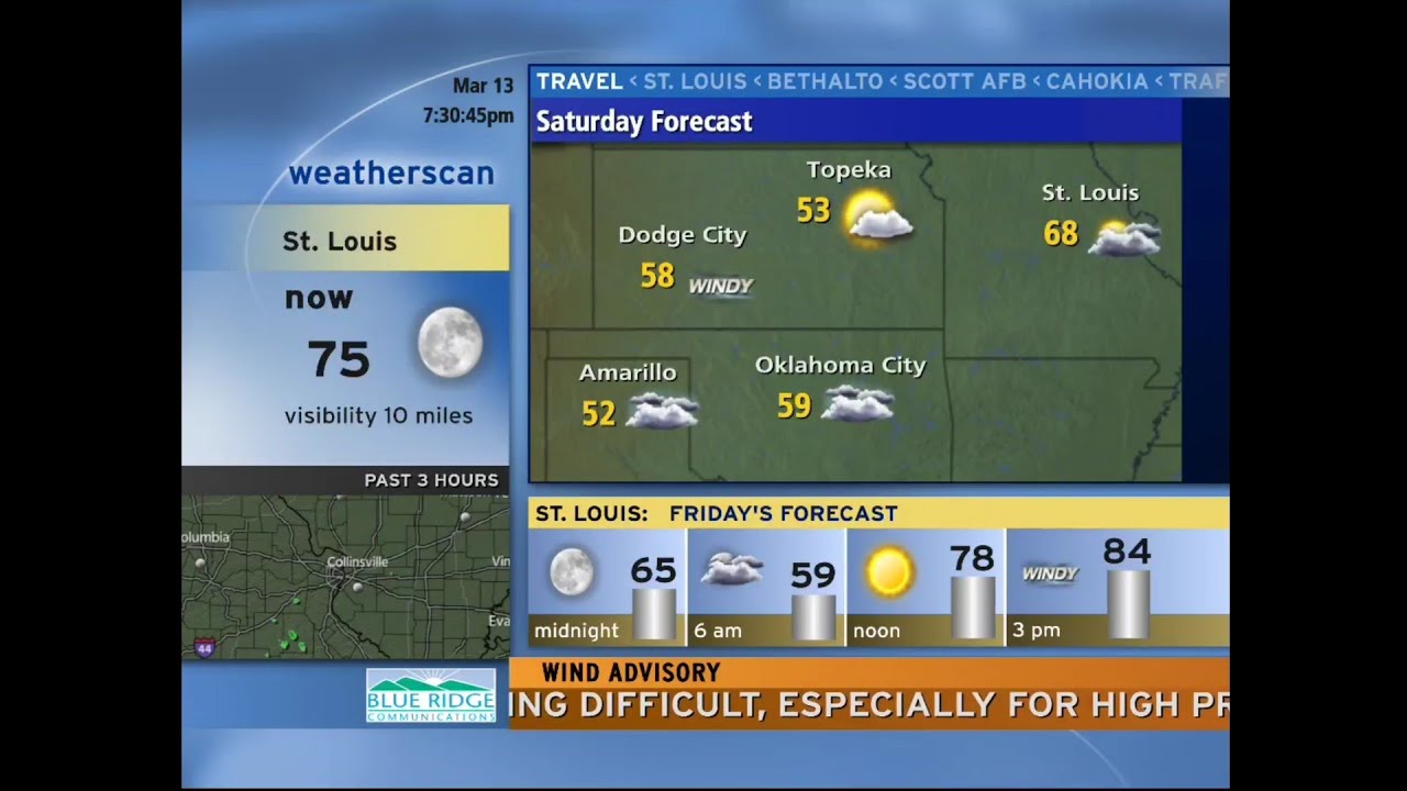 Weatherscan V2 Emulator - St. Louis, MO - (3/13/2025) - YouTube