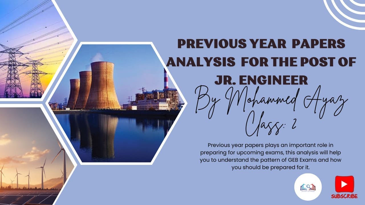 Previous Year Papers Analysis for the Post of Jr. Engineer - YouTube