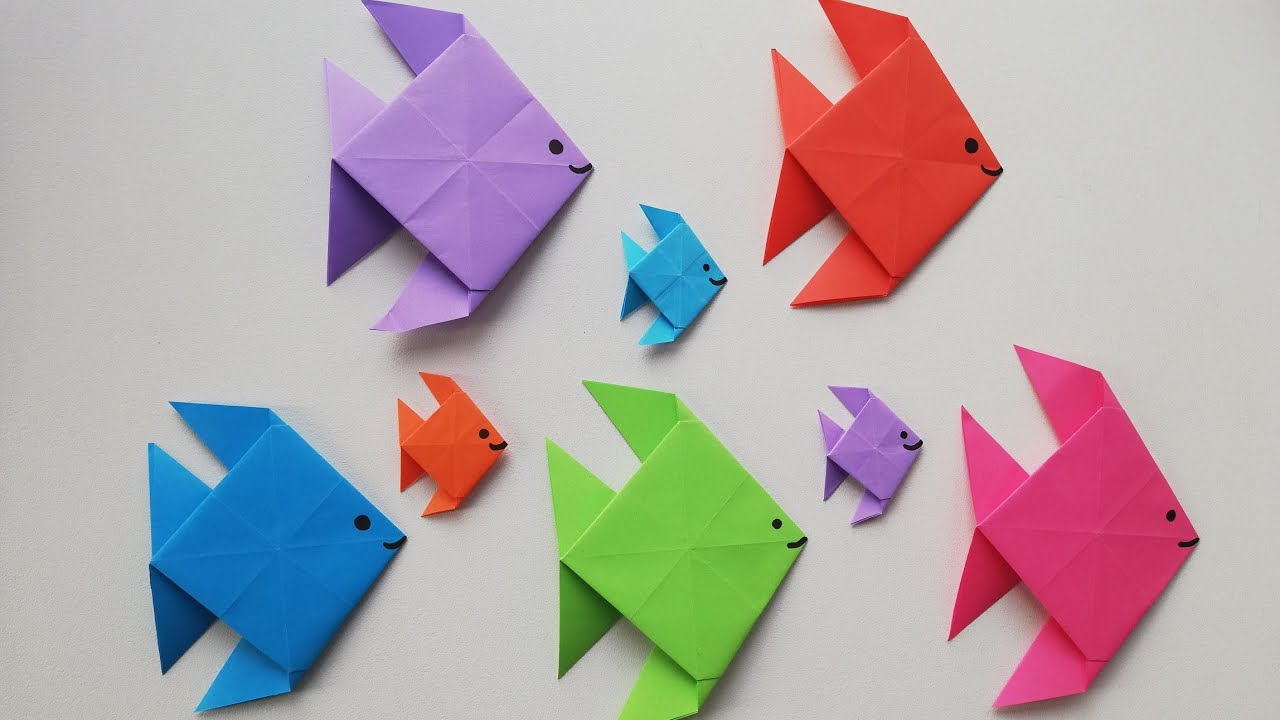 Origami pez - Origami fish - Origami balık - YouTube