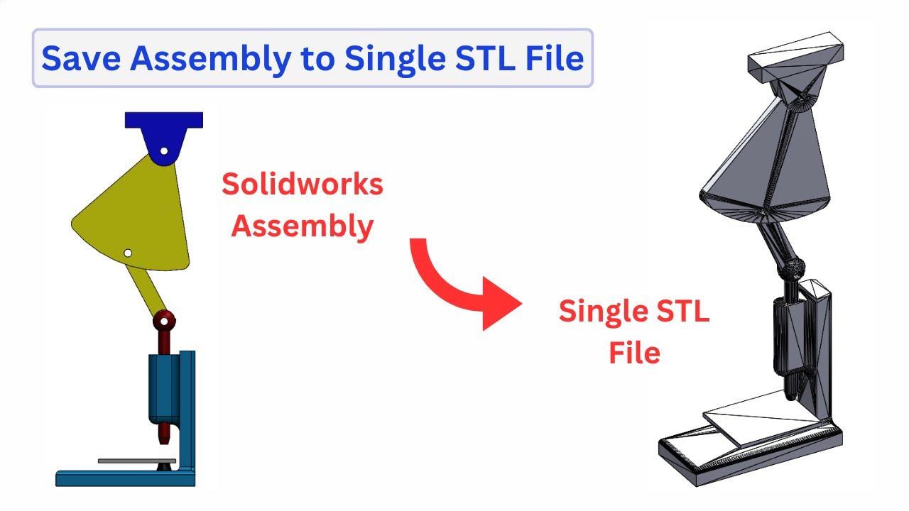 Save Assembly in Single STL File | Saving Assemblies as STL File for 3d ...