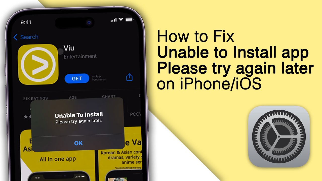 How to Fix Unable to Install App Error on iPhone! [6 Ways] - YouTube