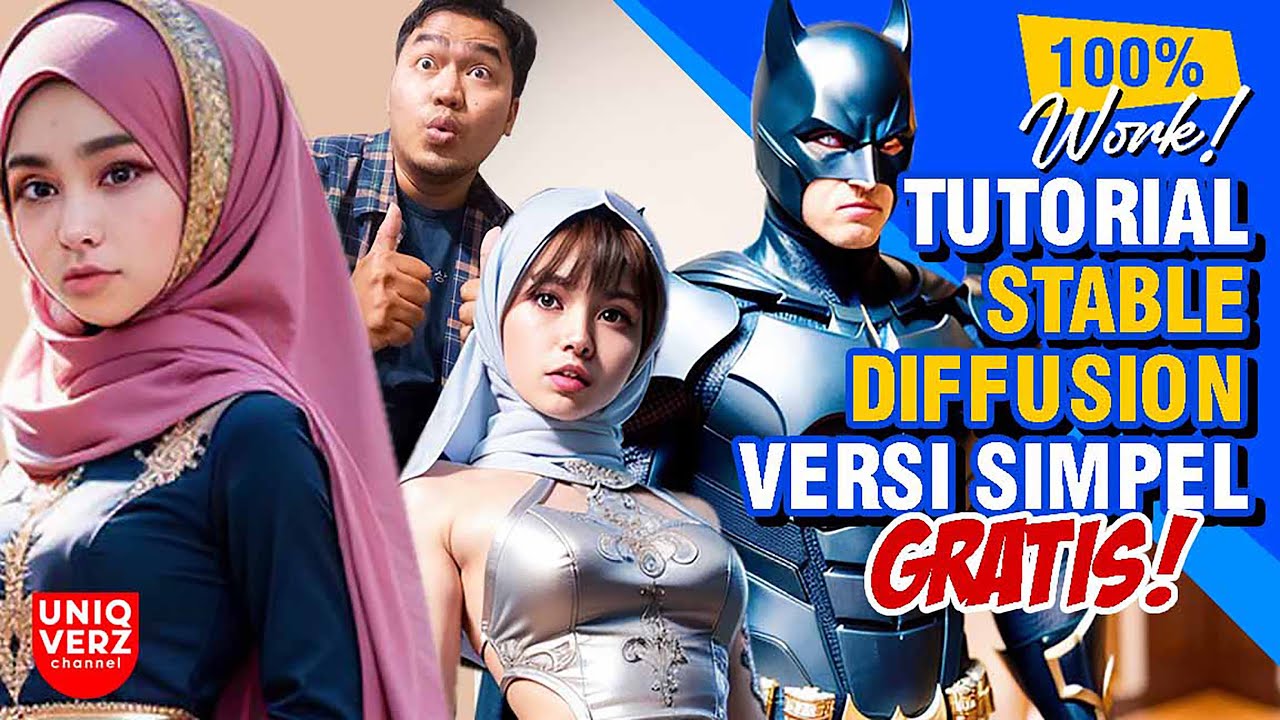 CARA PAKAI AI STABLE DIFFUSION versi Simpel - YouTube