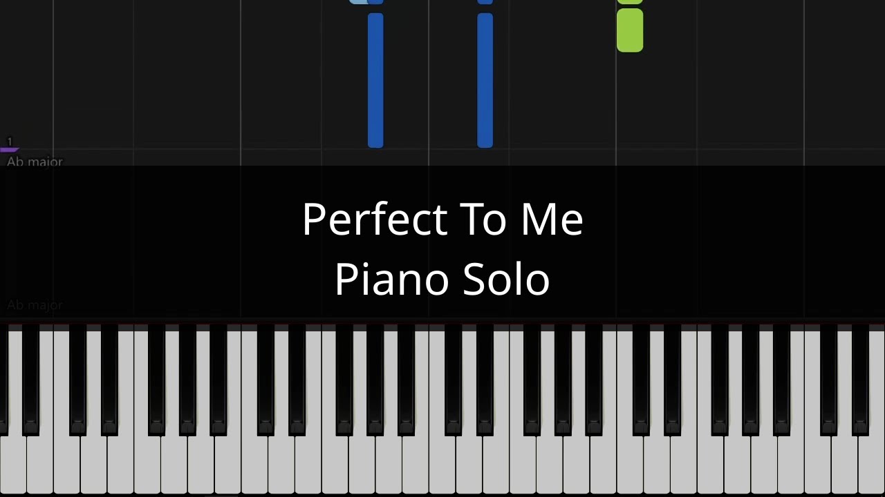 Perfect To Me (Anne Marie) - Piano Solo - YouTube