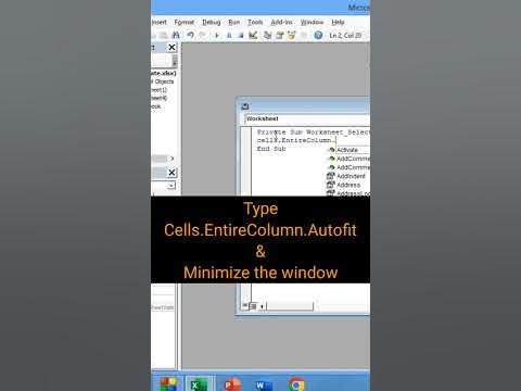 Automatic Autofit Cells in #excel #msexcel #shorts #computer #education ...