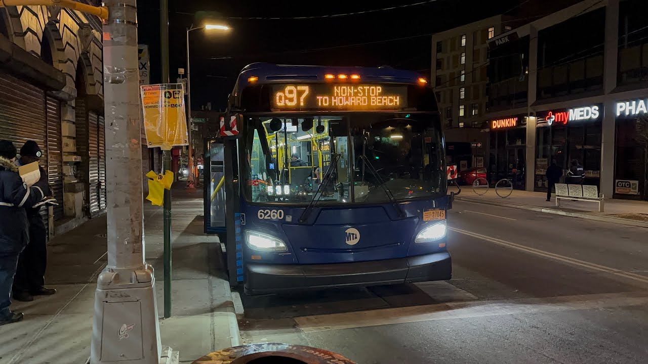 2020 New Flyer XD60 #6260 on the Q97 A Train Nonstop Shuttle Bus ...