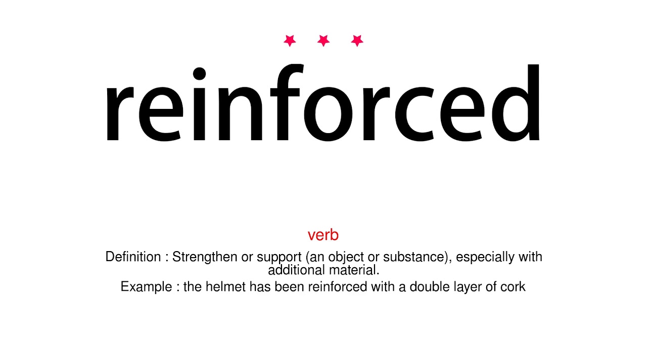 How to pronounce reinforced - Vocab Today - YouTube