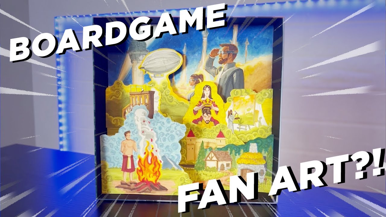 Board Game FAN ART?! Repurposing Old Board Game Boxes into Art! - YouTube