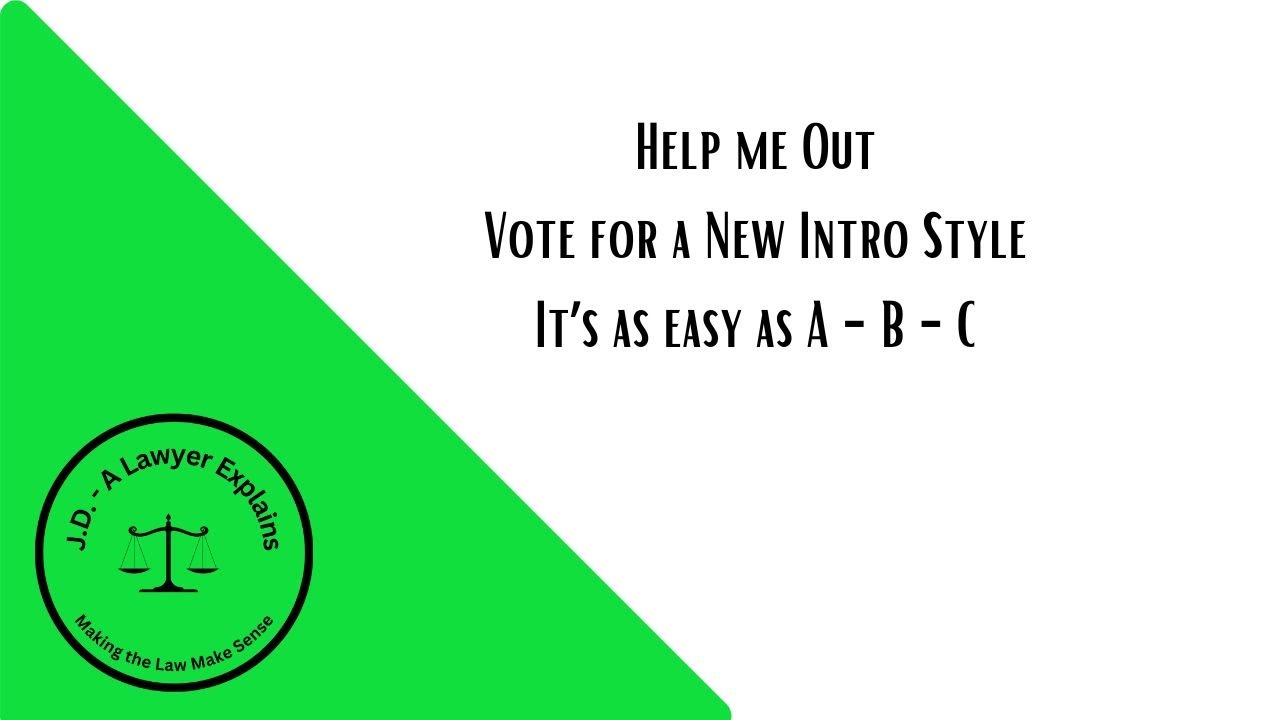 Please Help By Voting for The Intro You Like Best - YouTube