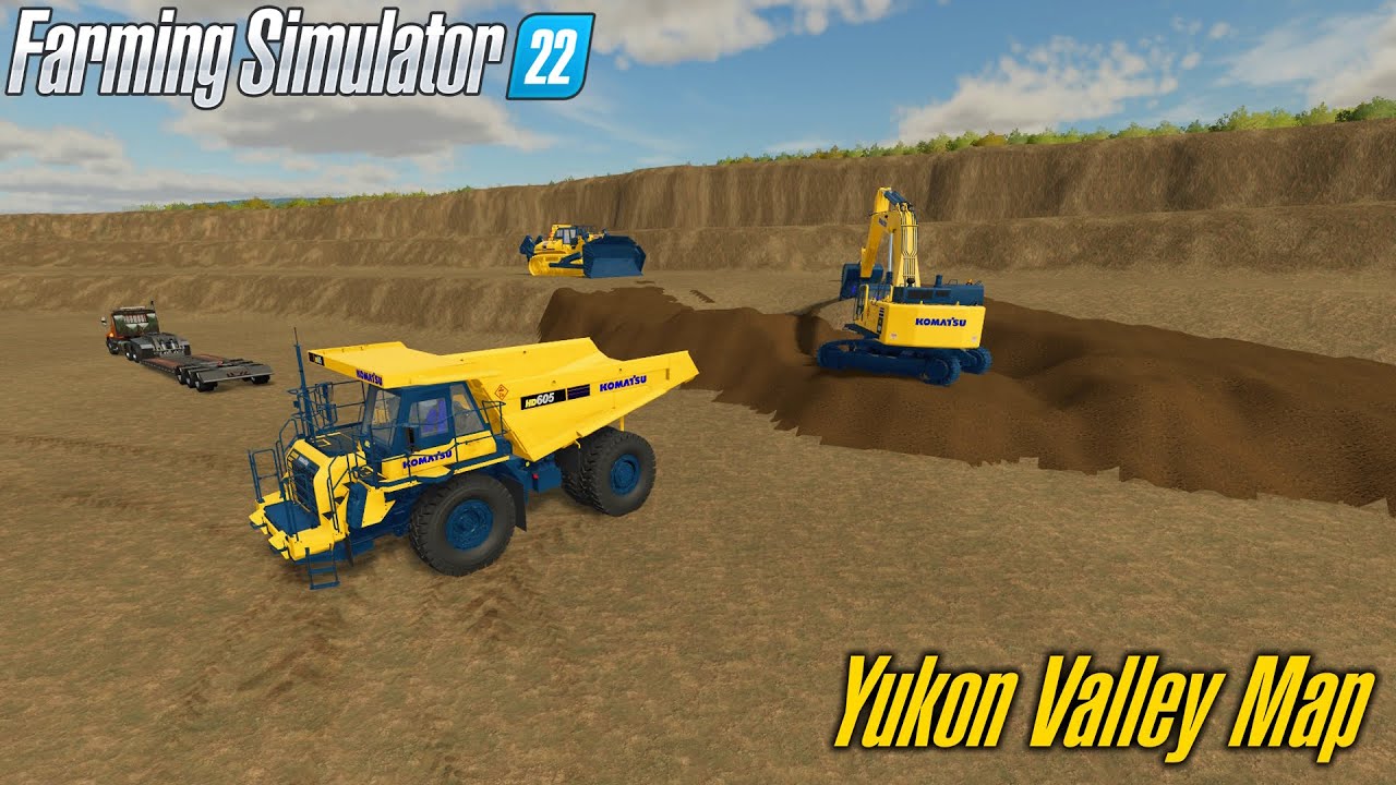 Timelapse Terrafarm Mine Yukon Valley Map Farming Simulator 22 - YouTube