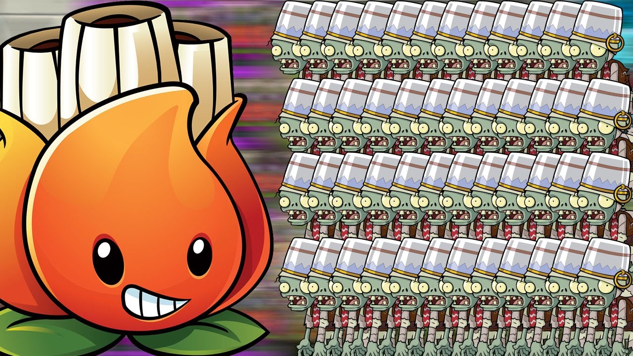 Plants vs Zombies 2 Epic Hack : Mega AKEE vs ALL BUCKET Zombies - YouTube