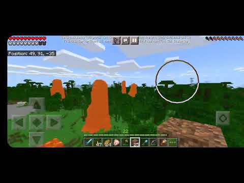 Put lava generated by stalagmite drip cauldron farming on trees? - YouTube