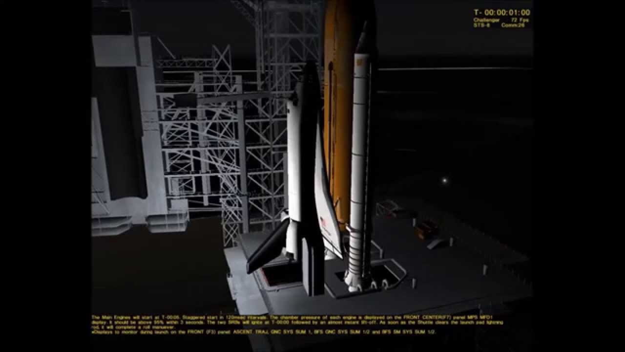 Let's Play Space Shuttle Mission Simulator 2007 - Part 7: STS-8 Launch ...