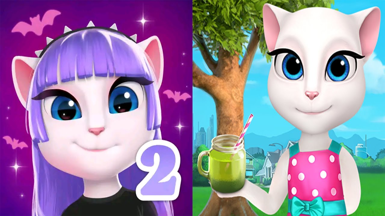 Angela Vs Angela 2 My Talking Angela 2 Vs My Talking Angela Episode 3558 Walkthrough Ios