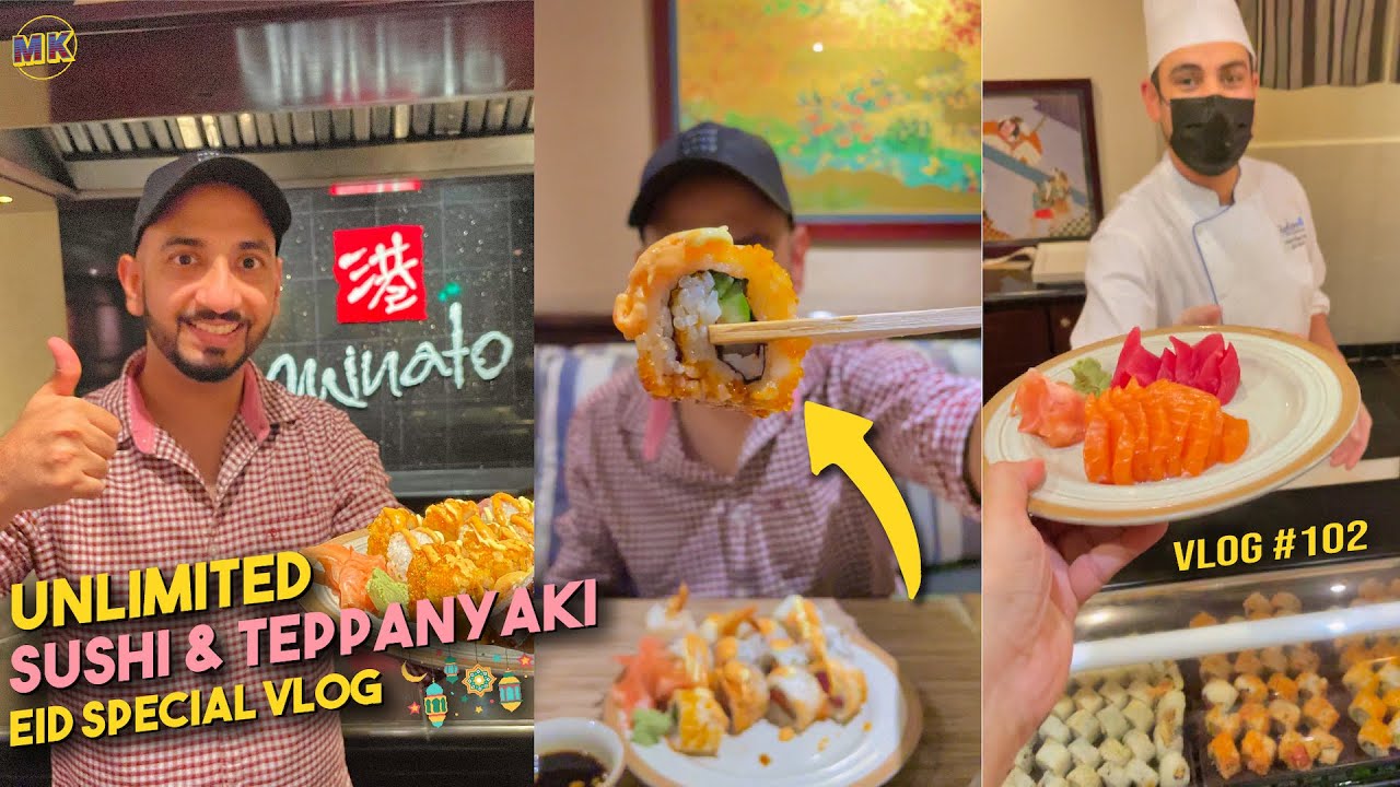 Dubai's ULTIMATE Sushi Buffet? Minato at Radisson Blu | An Eid Special ...