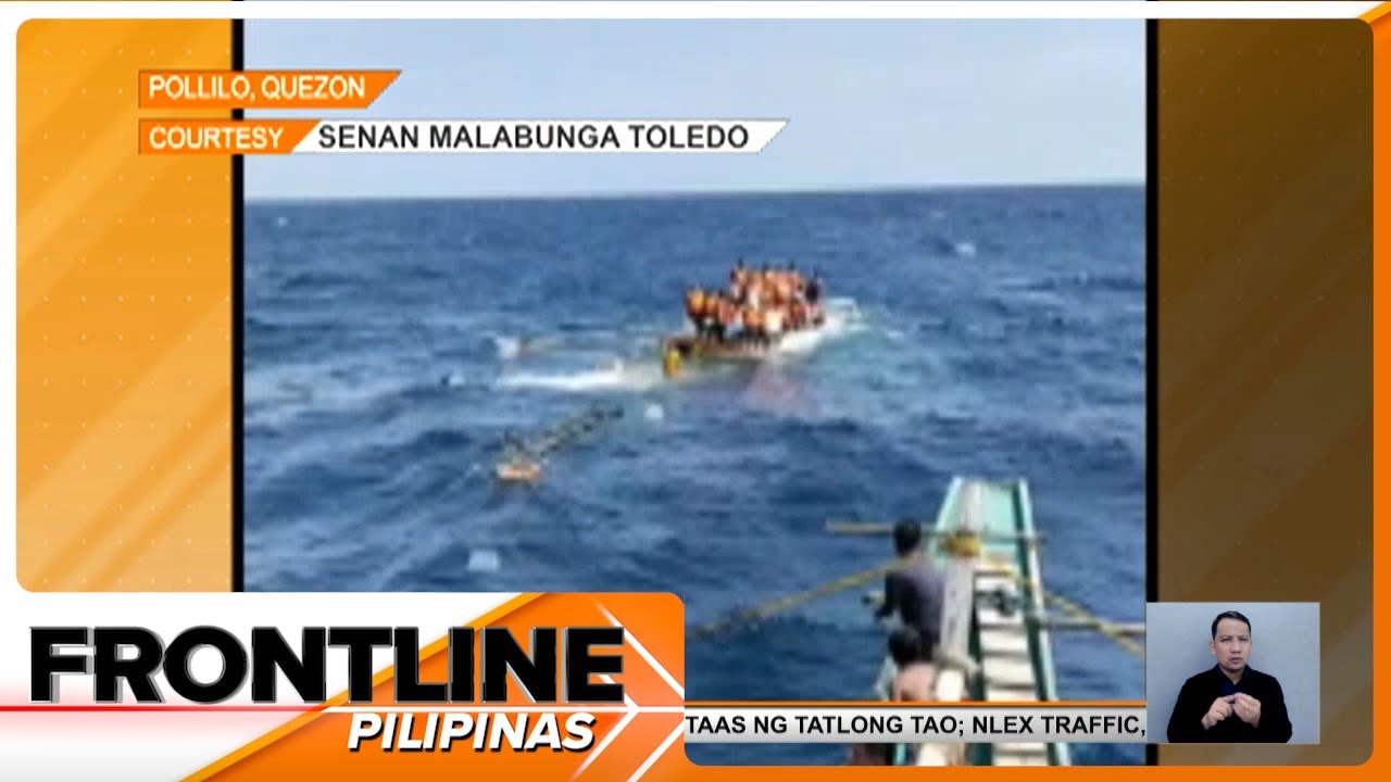 Bangkang puno ng mga pasahero, lumubog sa dagat sa Quezon | Frontline ...