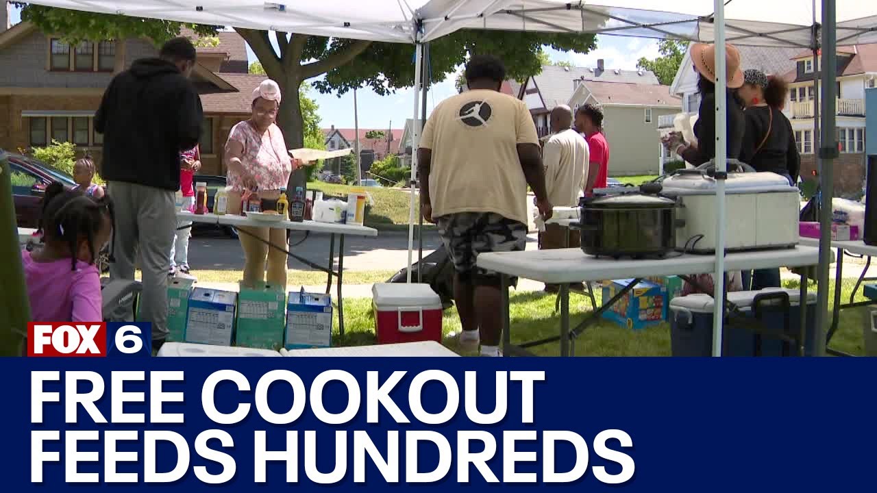 Free Milwaukee CAGE Cookout feeds hundreds; here's why | FOX6 News ...
