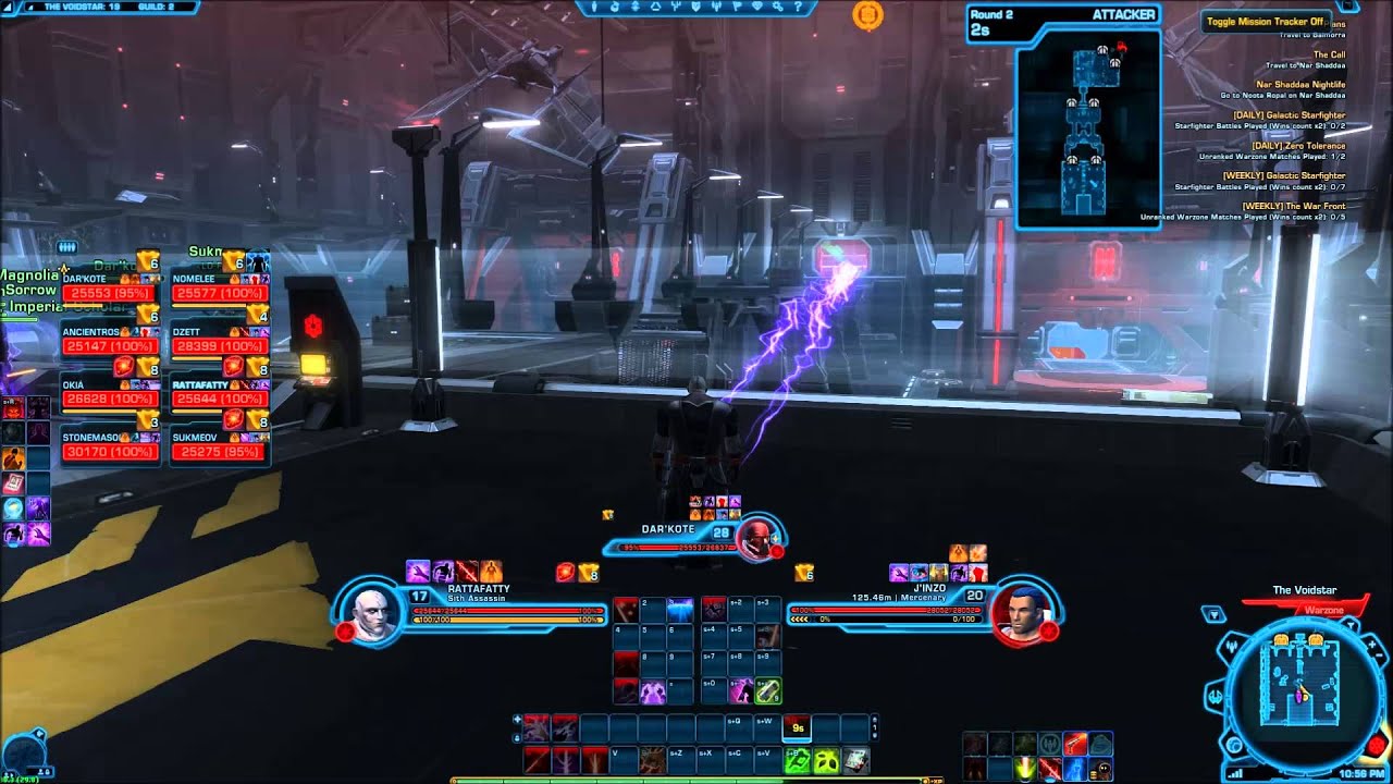 SWTOR OP Assassin Force Lightning :-) - YouTube