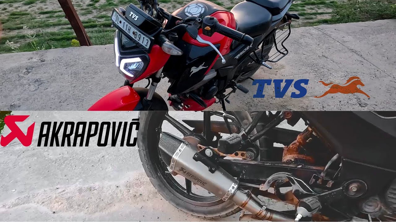 Akrapovic exhaust on TVS Raider | 😲 Full system exhaust | - YouTube